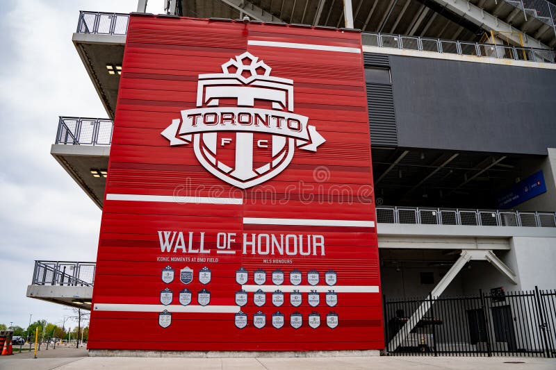 Toronto FC Wall of Honour at BMO Field Stadium. Editorial Image - Image ...