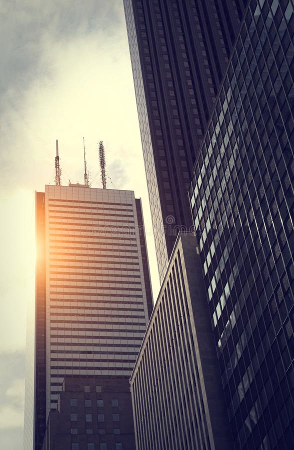 Toronto Financial District stock photo. Image of shoreline - 4478358