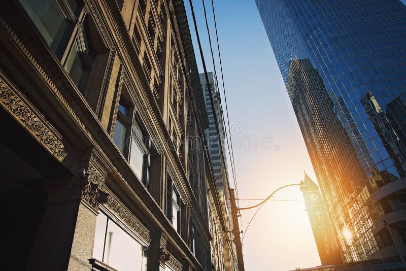 Toronto Financial District Skyline Stock Image - Image of district ...