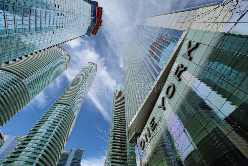 Toronto Financial District Skyline Editorial Stock Photo - Image of ...