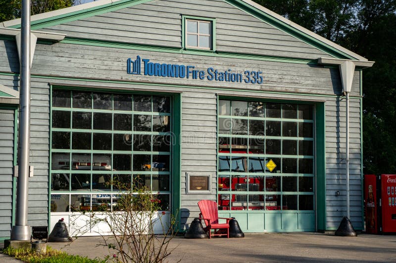 Toronto Fire Station 335 Building on the Toronto Islands. Editorial ...