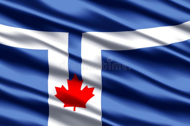 Toronto Flag Realistic Flag Illustration. Stock Illustration ...