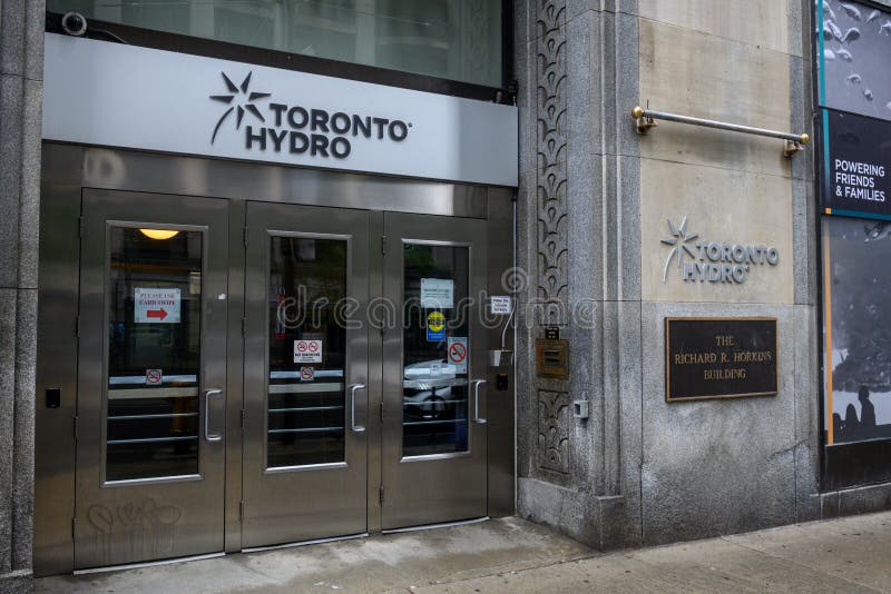 Toronto Hydro Electric Company Sign Editorial Photo - Image of facade ...