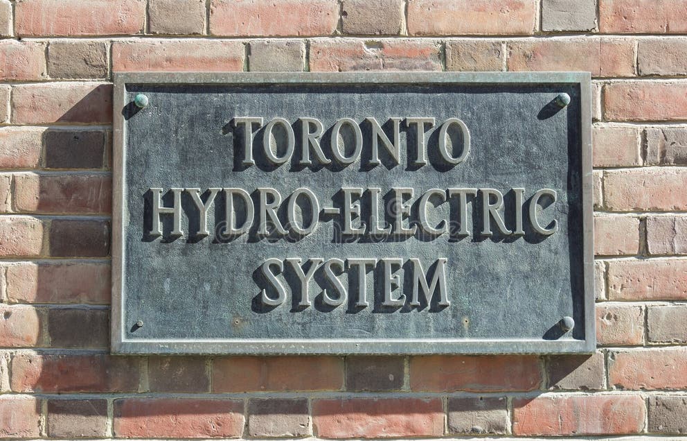 Toronto Hydro Electric System Editorial Stock Photo - Image of text ...
