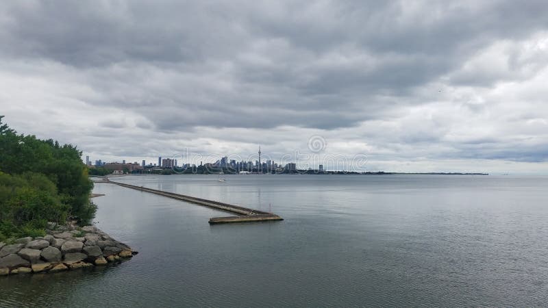 Toronto lake view editorial stock photo. Image of august - 253422223
