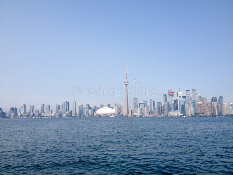 Toronto lake view stock photo. Image of downtown, toronto - 100282566