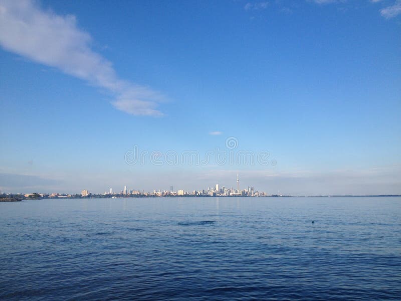 Toronto lake view stock image. Image of season, architecture - 97697575