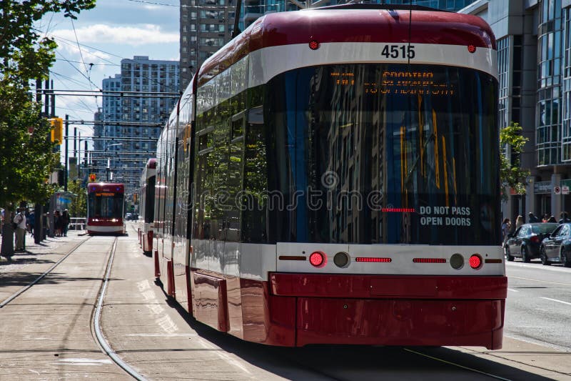 Toronto light rail transit editorial stock photo. Image of toronto ...