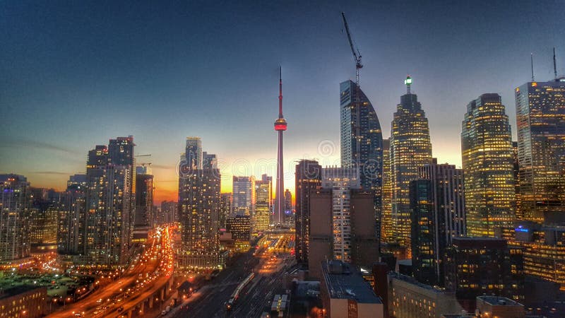 Toronto Lights editorial photo. Image of cntower, skyline - 68239691