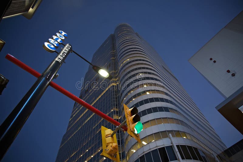 Toronto Main Street at Night Editorial Image - Image of night, downtown ...