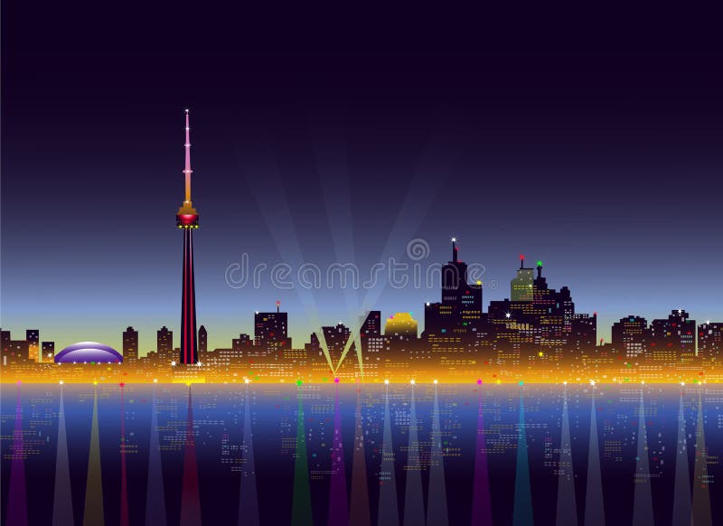 Toronto. Canada. stock vector. Illustration of downtown - 30201760