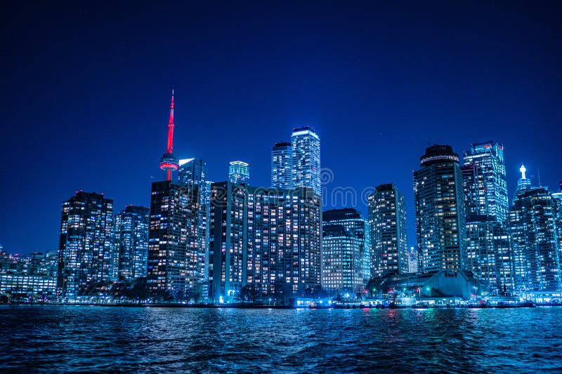 Toronto Night View (Canada) Stock Photo - Image of areas, rise: 286690414