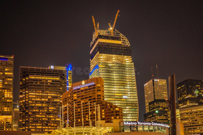 Toronto Night View (Canada) Stock Image - Image of north, rise: 272310409