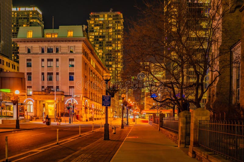Toronto Night View (Canada) Stock Image - Image of toronto, night ...