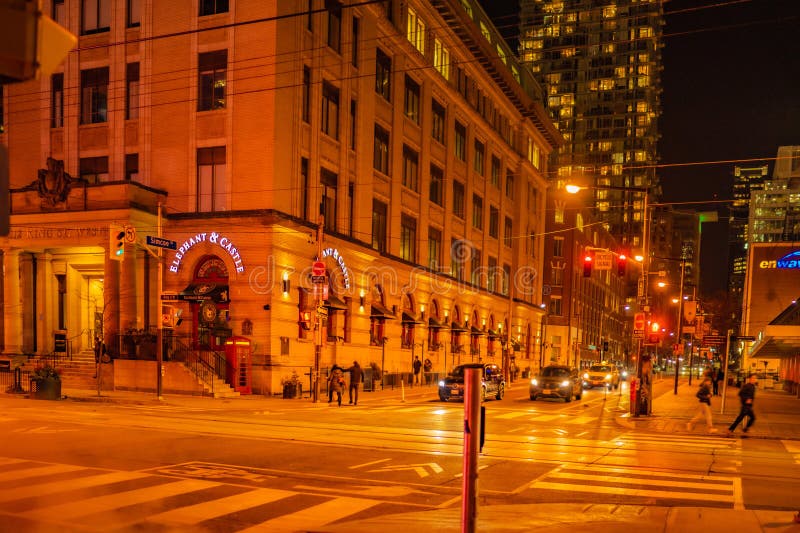 Toronto Night View (Canada) Editorial Photo - Image of toronto, america ...