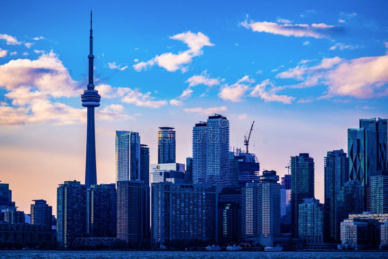 Toronto Night View and Starry Sky Editorial Photo - Image of lights ...