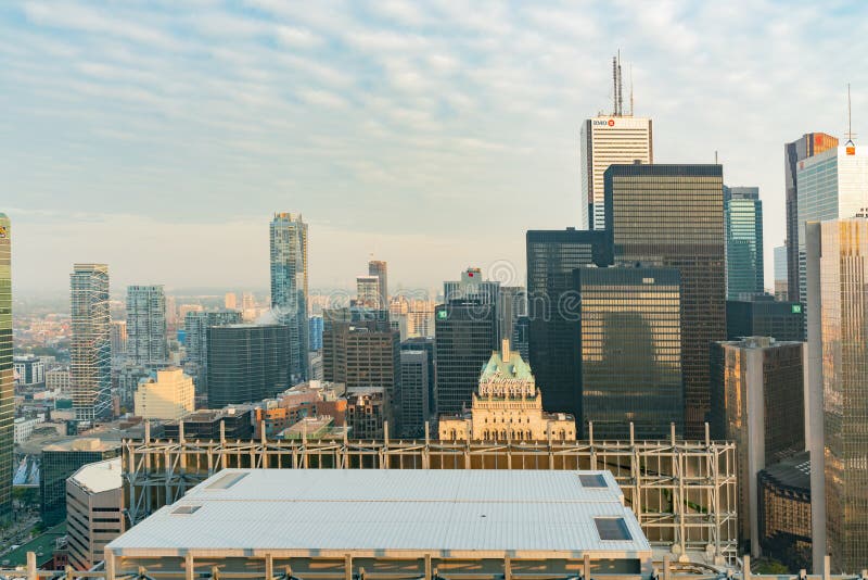 Aerial Morning View of the Toronto Downtown Editorial Stock Photo ...