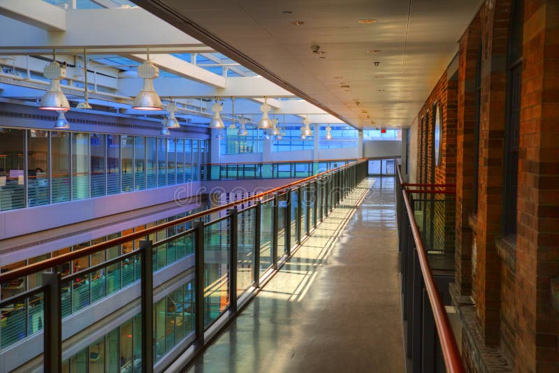 Toronto Office Building Interior Stock Image - Image of front, district ...