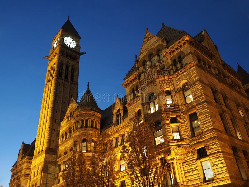Toronto Old City Hall stock photo. Image of toronto, clock - 82104160