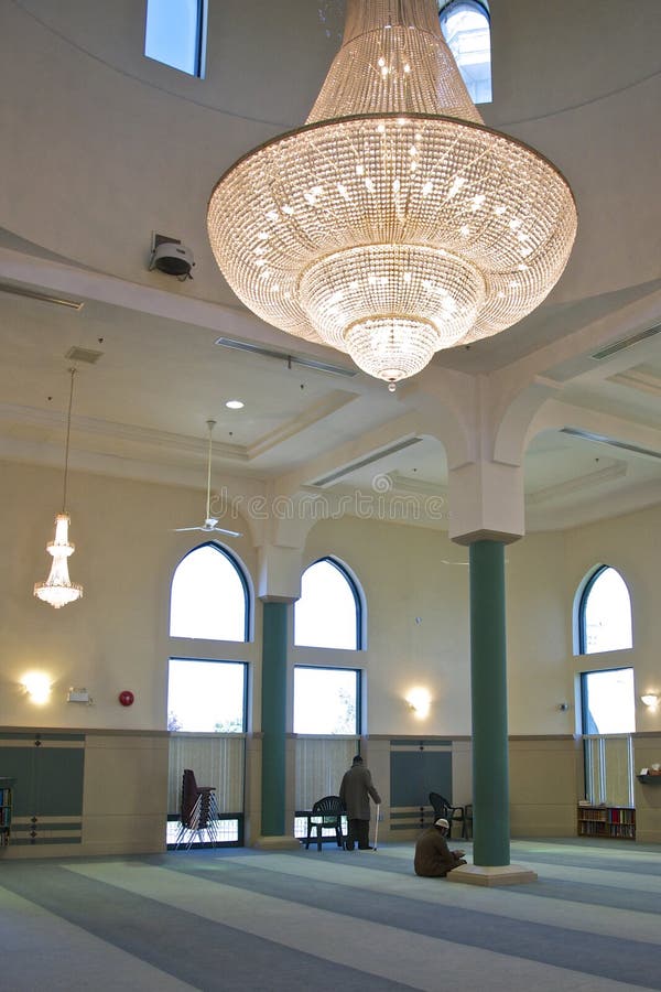Vertical Building Interior of a Mosque Editorial Image - Image of ...