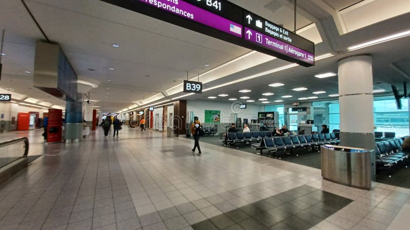 Toronto Pearson International Airport Terminal Editorial Stock Photo ...