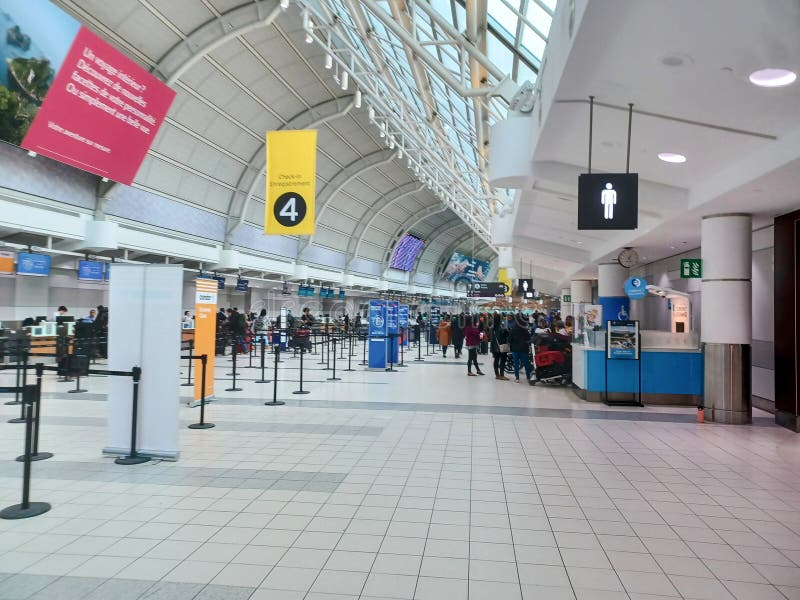 Toronto Pearson International Airport Terminal Editorial Stock Image ...