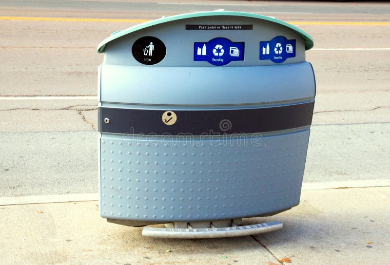 Toronto Garbage And Recycling Bin Editorial Stock Photo - Image of ...