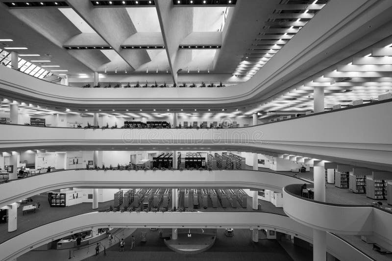 Toronto Reference Library Interior Editorial Stock Photo - Image of ...