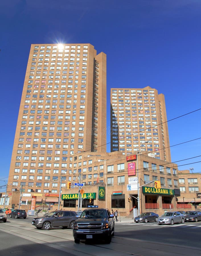 Toronto Residential Building Editorial Stock Image - Image of brickwork ...