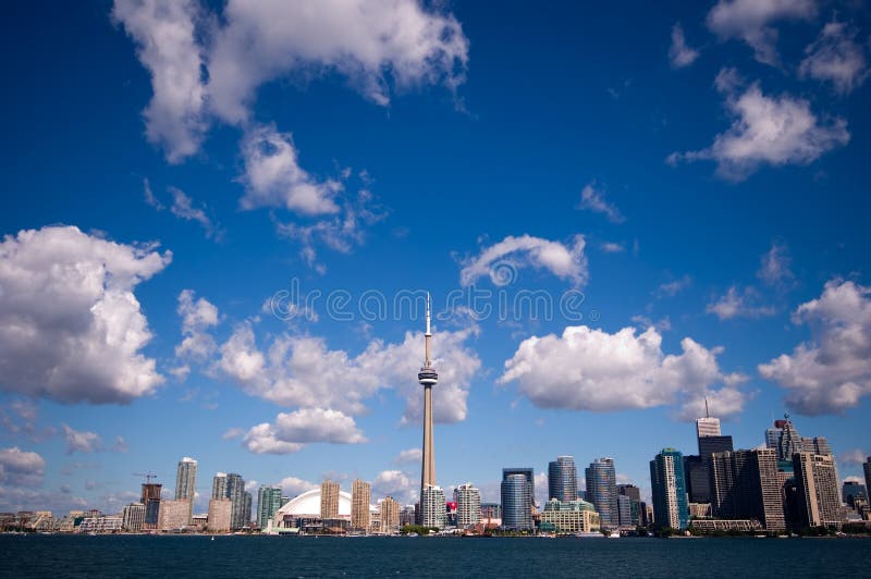 Toronto skyline stock photo. Image of ship, destination - 1242972