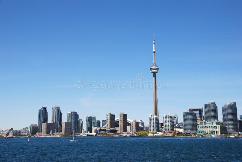 Toronto skyline stock image. Image of serene, attraction - 14721027