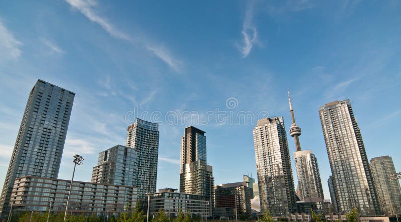 Toronto Skyline stock photo. Image of skyline, toronto - 21021264