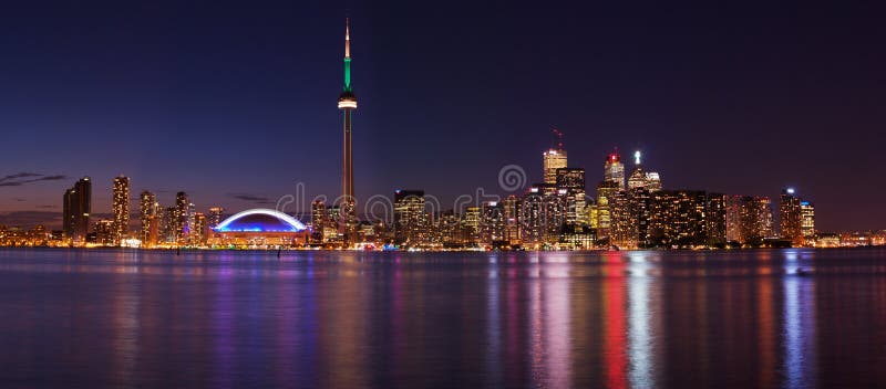 Toronto Waterfront Panorama Stock Image - Image of landmark, waterfront ...