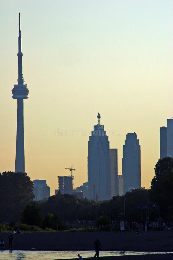 Toronto skyline editorial image. Image of skyline, clouds - 2866355