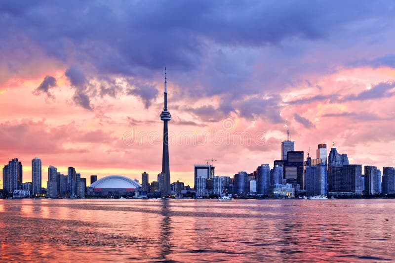 Toronto Skyline in the Winter Months Editorial Photo - Image of city ...