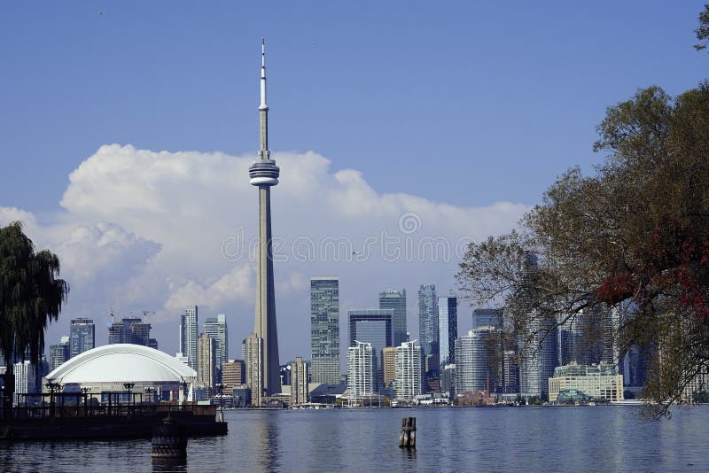 Toronto Skyline in a Sunny Day Editorial Stock Photo - Image of scene ...