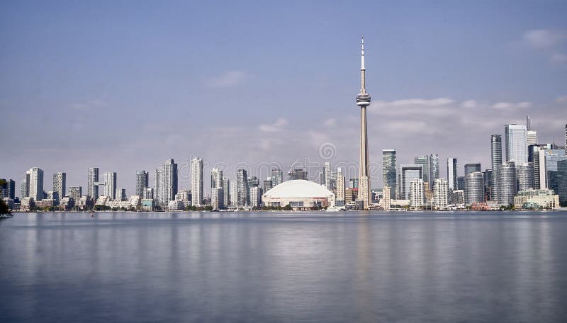 Toronto Skyline in a Sunny Day Editorial Stock Image - Image of famous ...