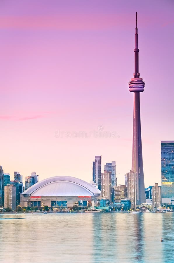 Toronto Skyline in Ontario, Canada. Stock Photo - Image of clear ...