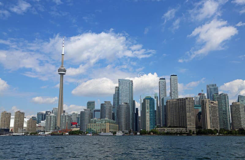 Toronto skyline stock photo. Image of travel, glass - 380489568