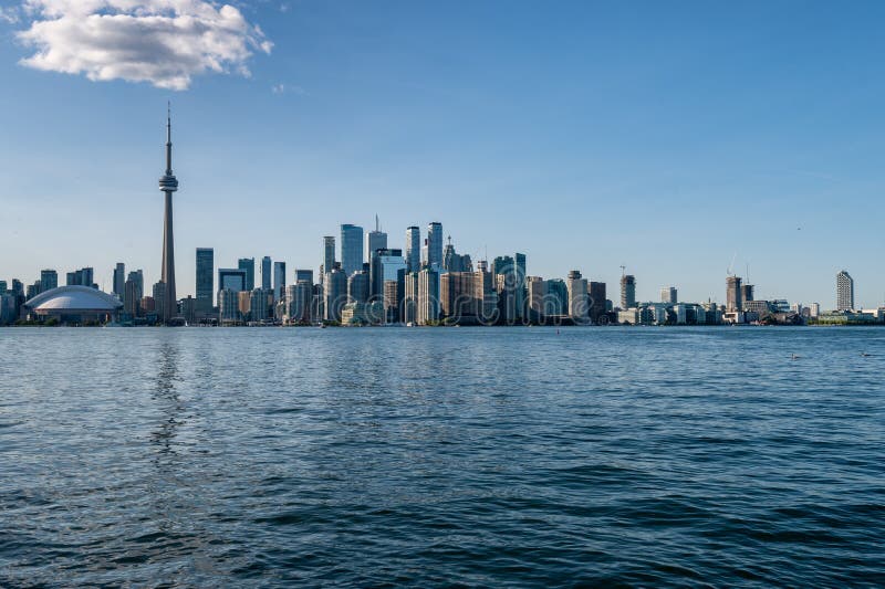 Toronto Skyline in Summer from Toronto Islands. 2019 Editorial Stock ...