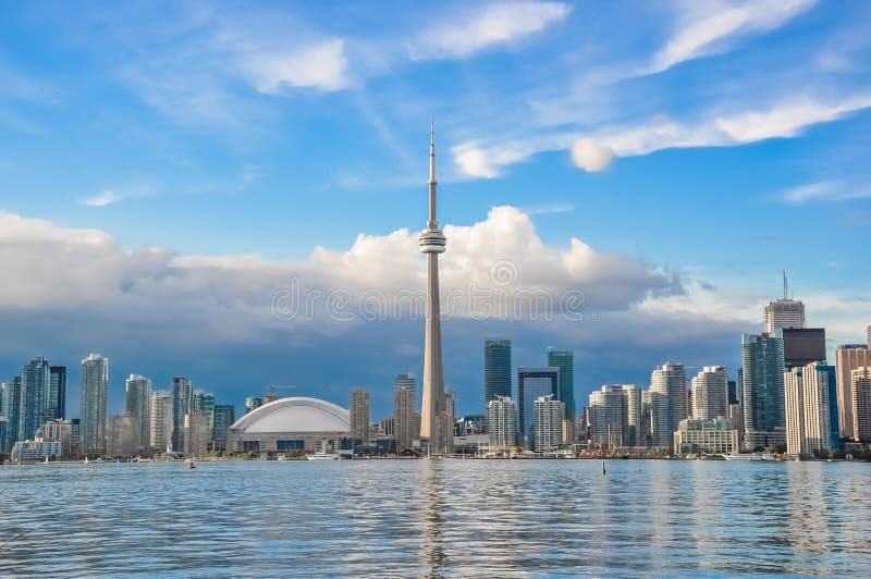 Toronto Skyline stock image. Image of area, city, dome - 50604041