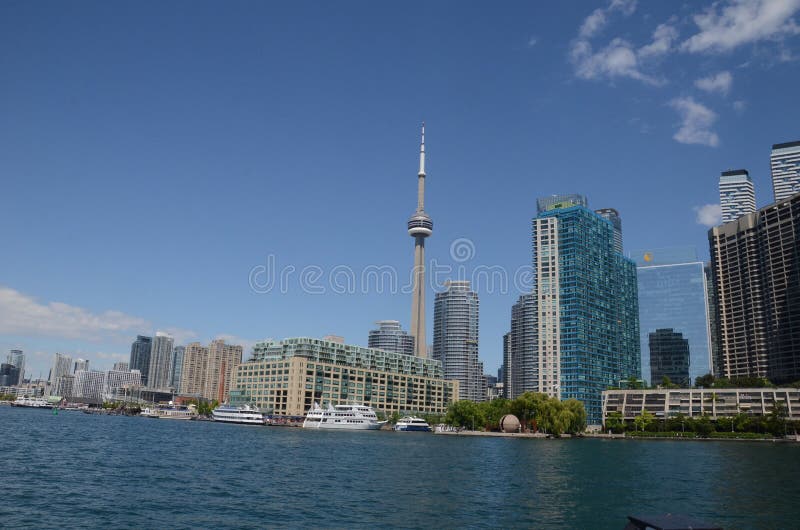 Toronto Skyline on a Sunny Day, 2022 Stock Photo - Image of buildings ...