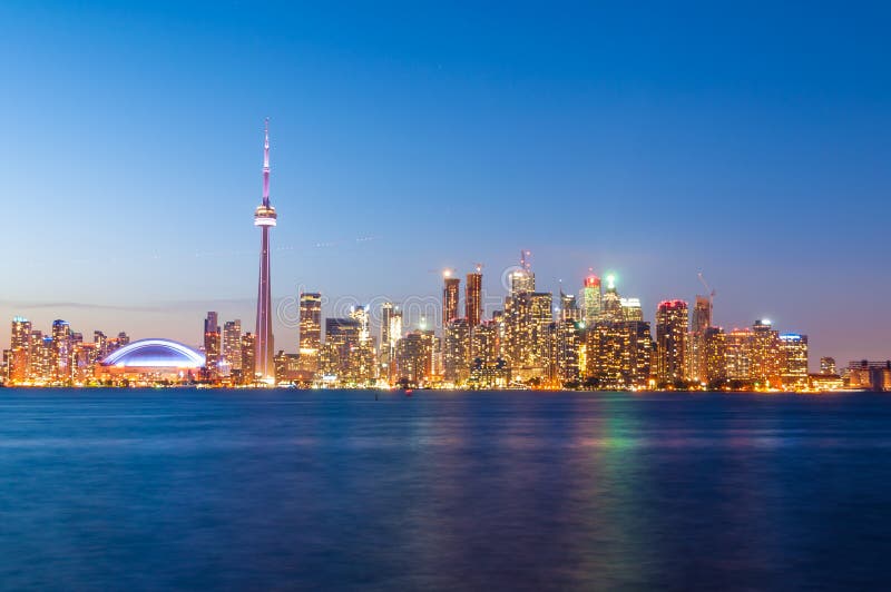 Toronto City Skyline Reflection Stock Photo - Image of center, modern ...