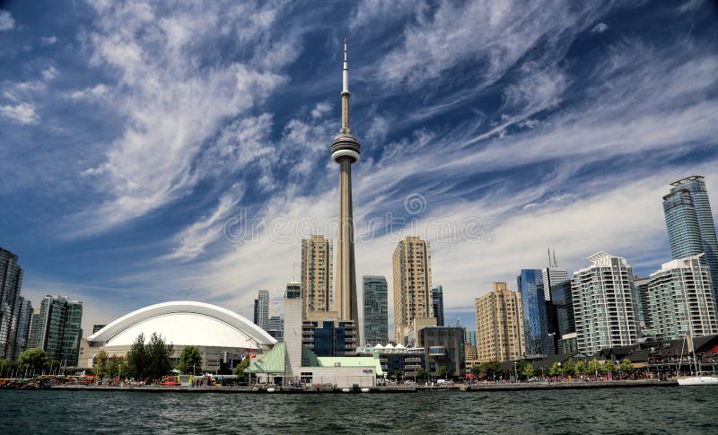 Toronto skyline editorial photography. Image of district - 75408457