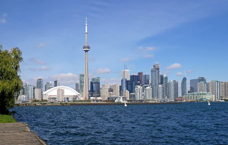 Toronto skyline editorial stock photo. Image of island - 44748608