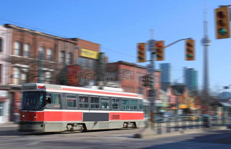 Toronto Streetcar Transportation Stock Photo - Image of culture, city ...