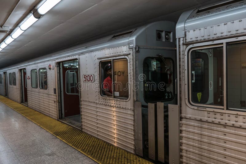 Toronto Subway Stop editorial photo. Image of black, commuter - 56569326