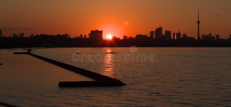 Toronto sunrise stock photo. Image of building, destination - 28757850