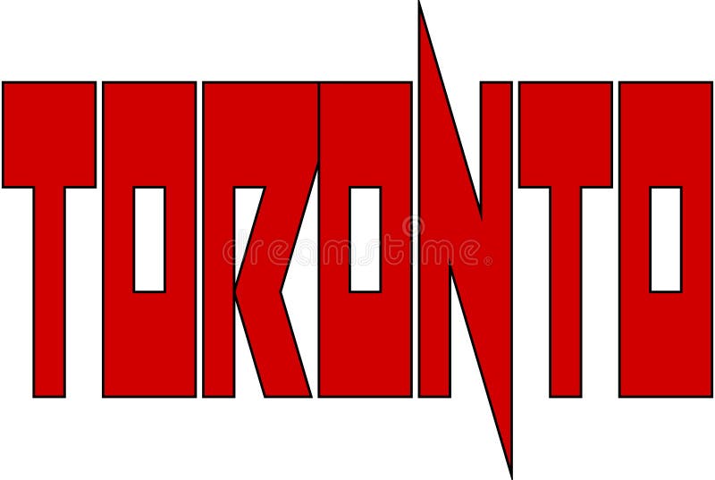 Toronto text with flag stock vector. Illustration of text - 4037573