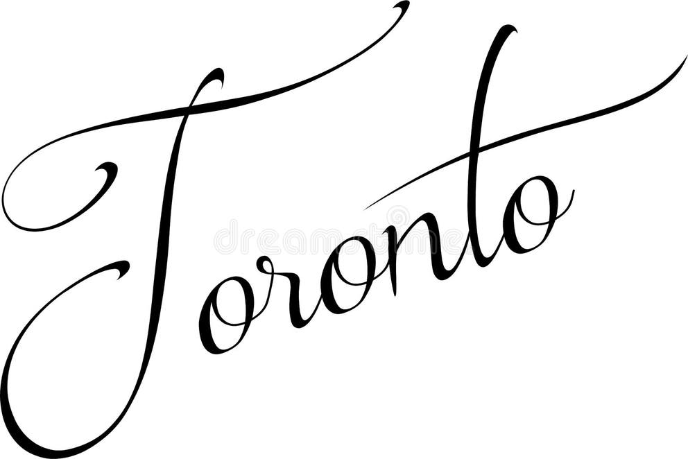 Toronto Text Sign Illustration Stock Vector - Illustration of harbor ...